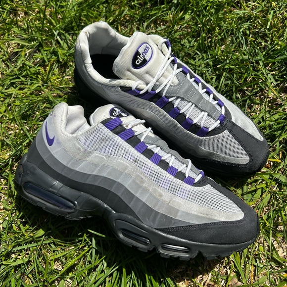 Nike | Shoes | Rare Nike Air Max 95 No Sew Size 4 Mens Purple Shoes 213 ...